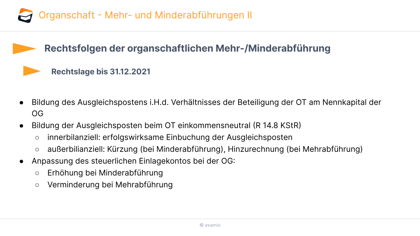 Ausgleichsposten Organschaft _ Abkehr von organschaftlichen ...